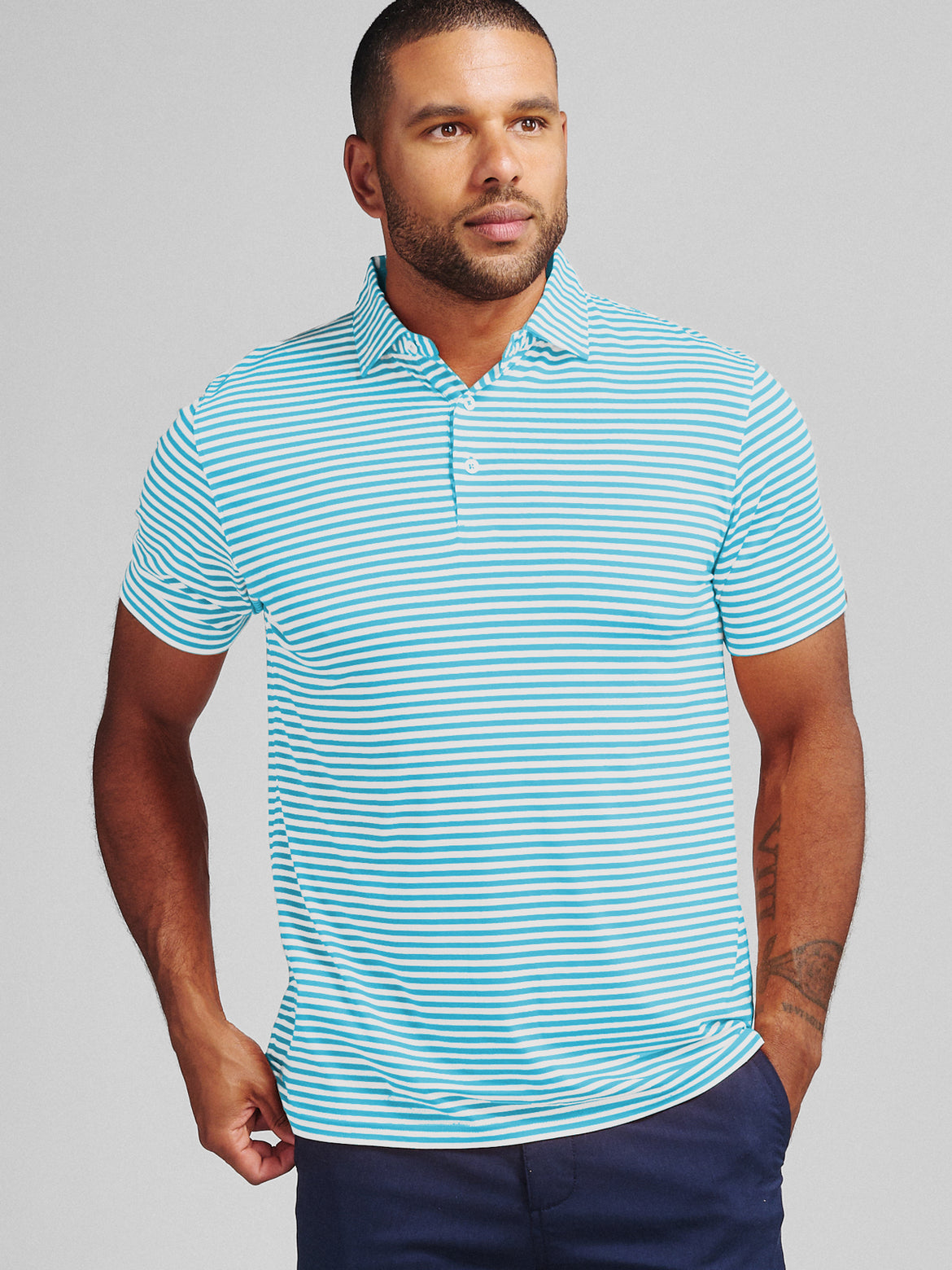Cloud Lightweight Polo Air Stripe – tasc Performance