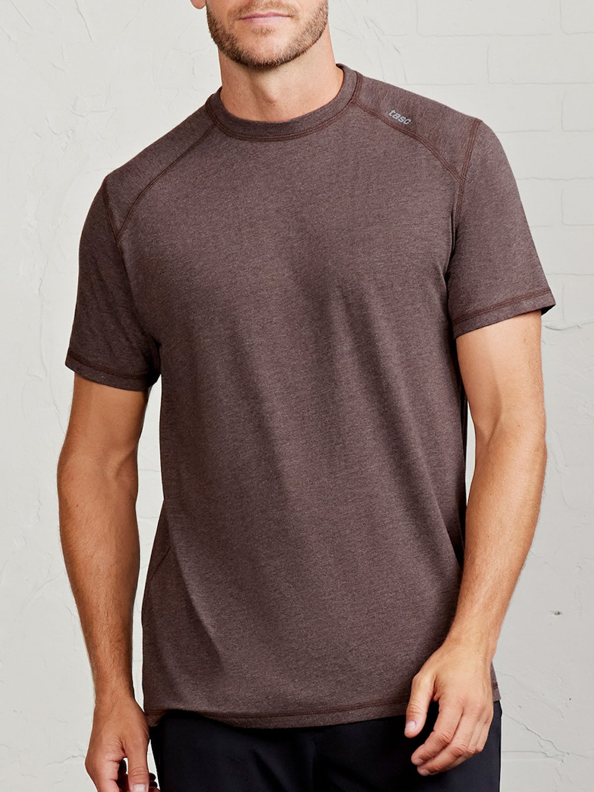Carrollton Fitness T-Shirt Mocha Heather – tasc Performance